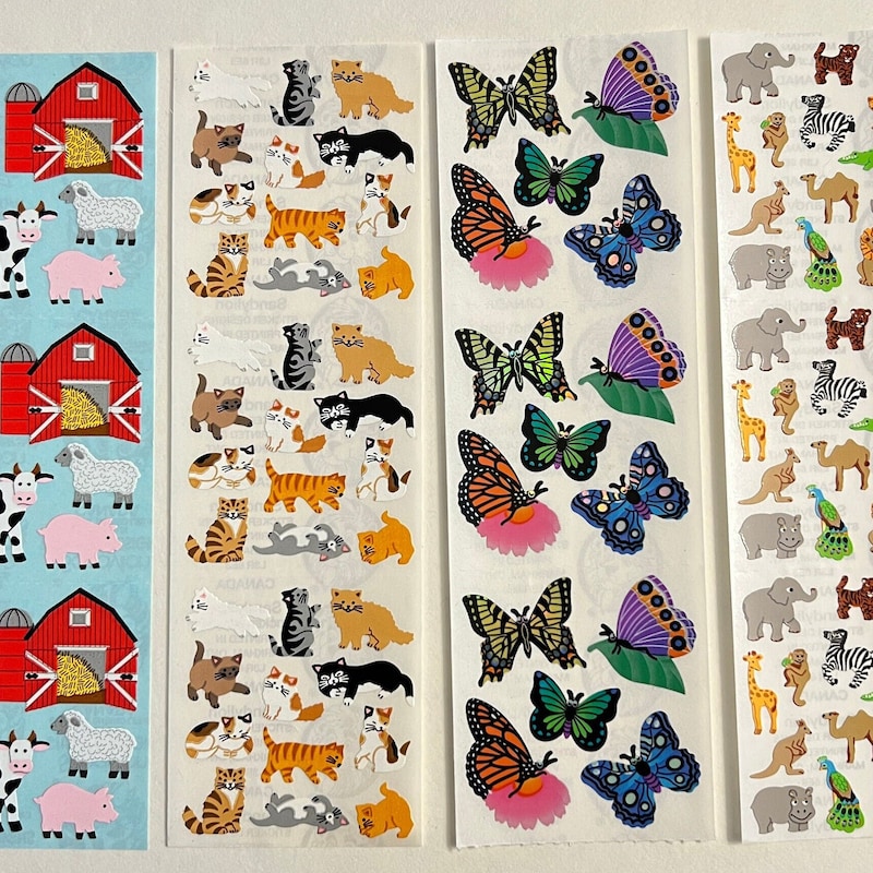 Zoo Animal Stickers - Etsy
