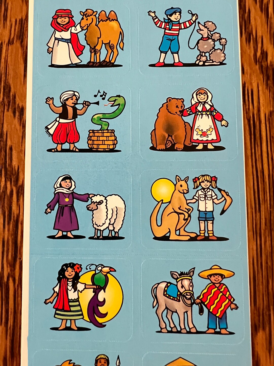 HTF Vintage People of the World Stickers 1990s Stereotypes RARE ...