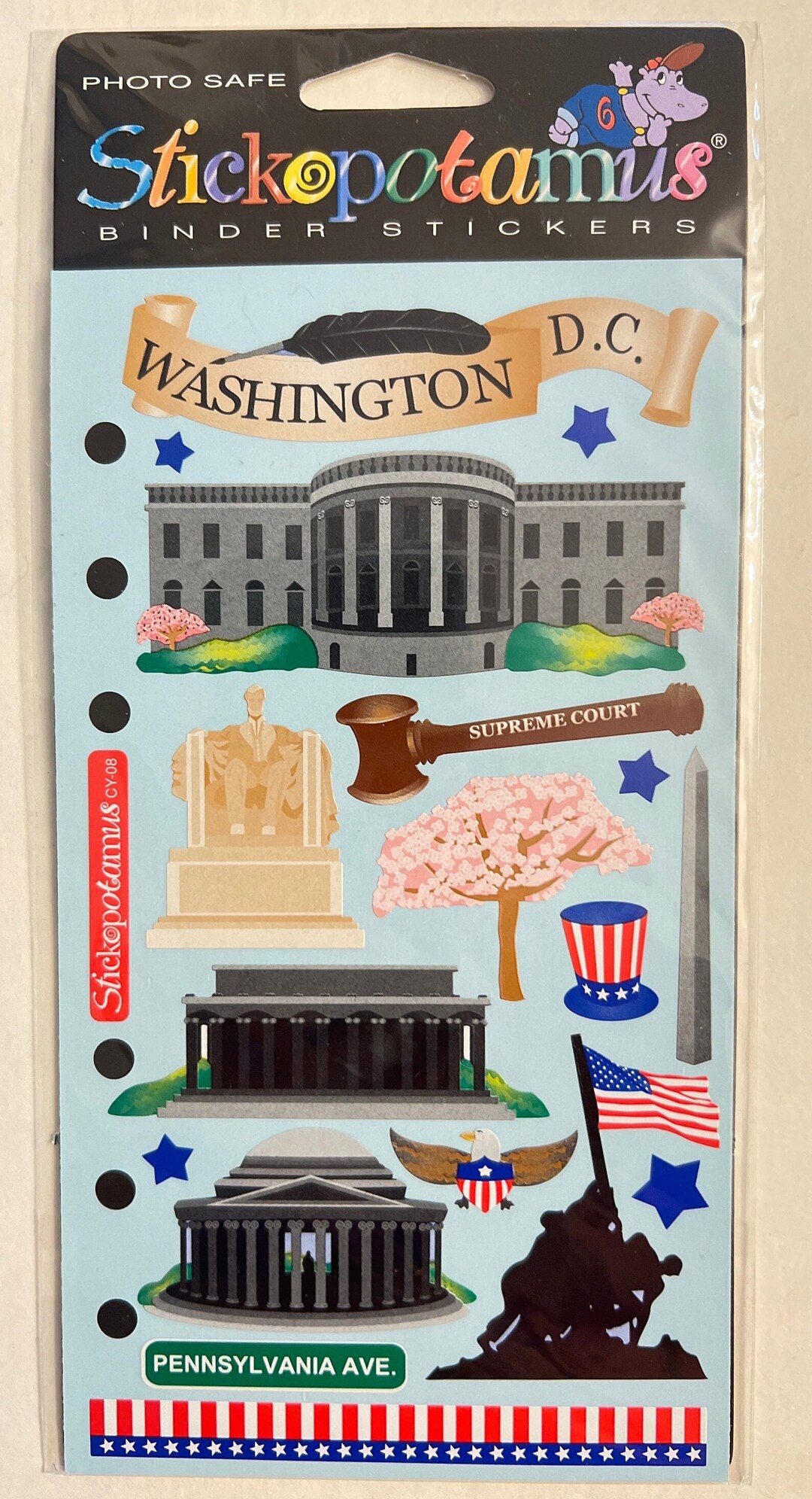 Washington DC NIP Stickopotamus Binder Stickers: the White House ...