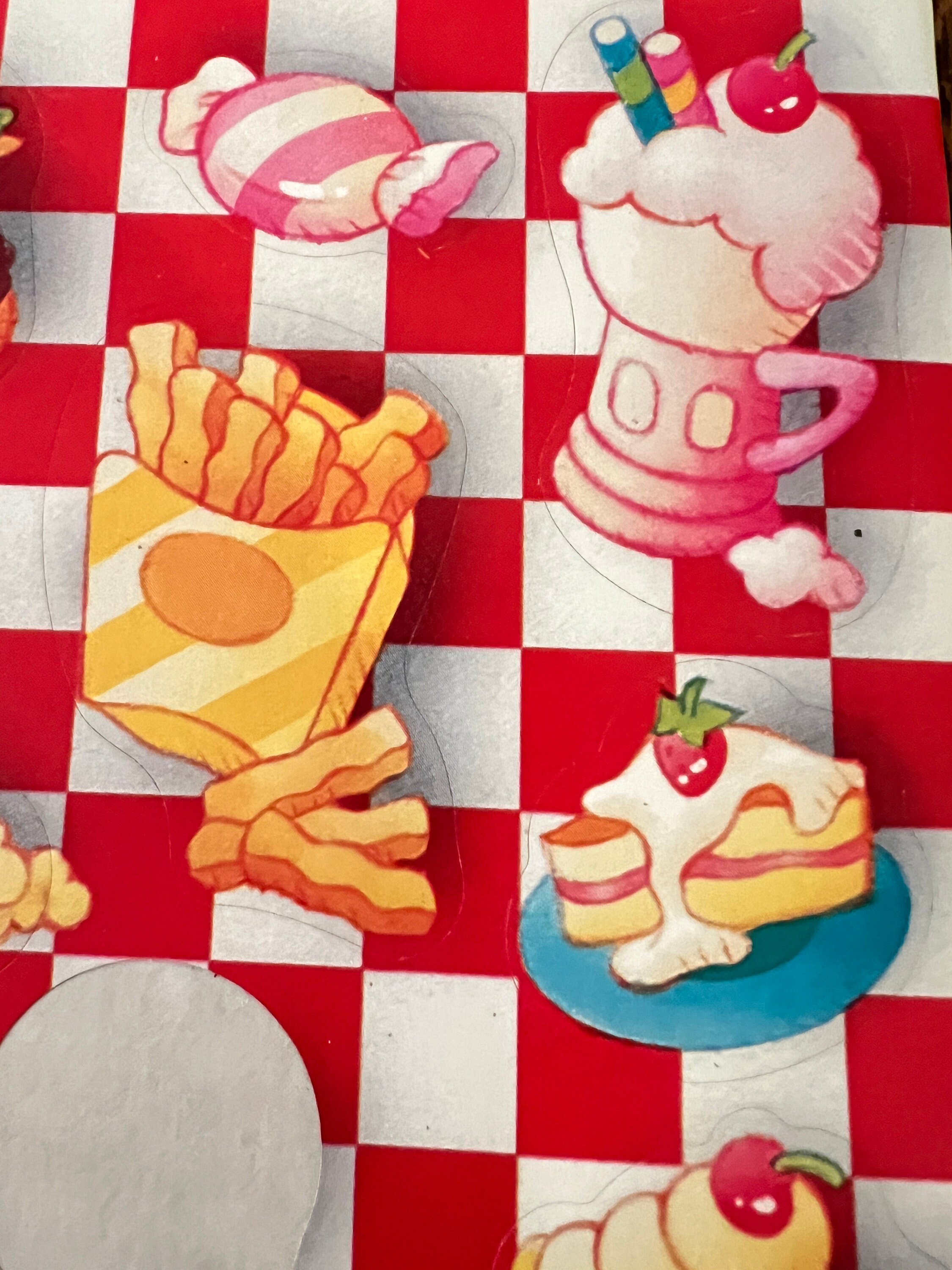 Very Rare Vintage AGC Stickers: Fast Food Hamburger Fries Sweets ...