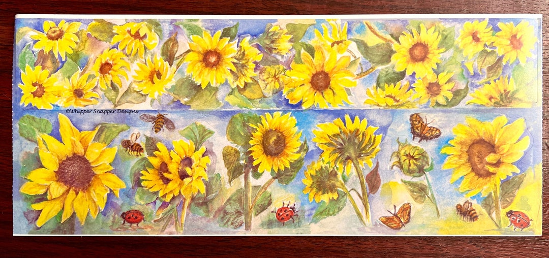 Hard to Find SUNFLOWER Whipper Snapper Stickers Designs: 1 Border 14 ...