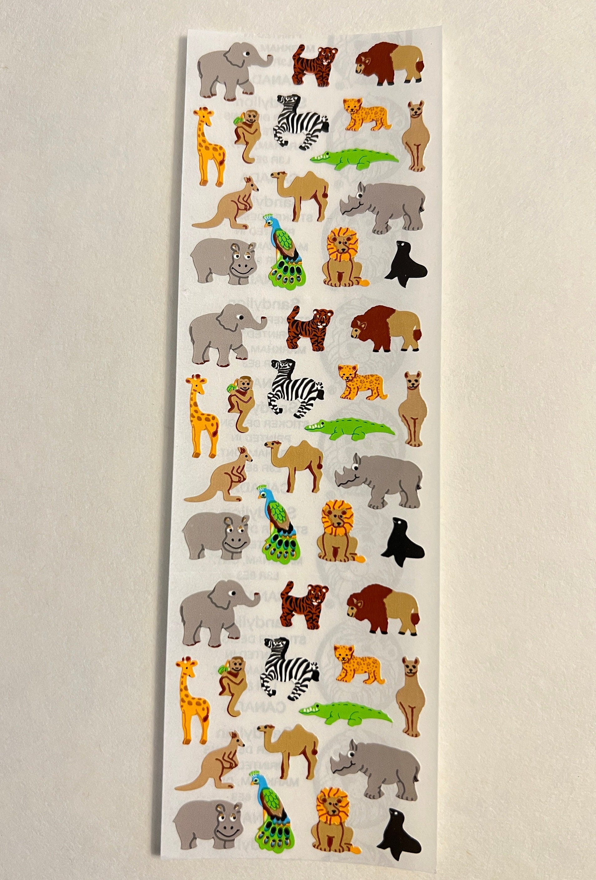 HTF SANDYLION ANIMAL Stickers Farm Cats Playing Shiny - Etsy