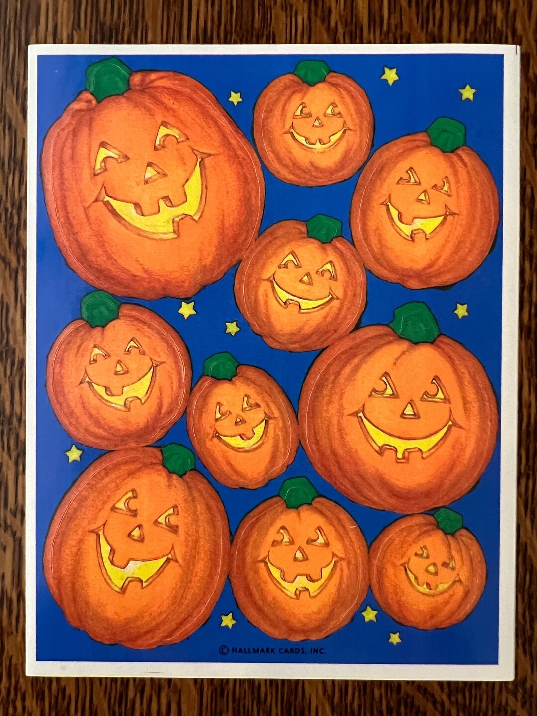 HTF HALLOWEEN HALLMARK Stickers Jack O Lanterns - Etsy