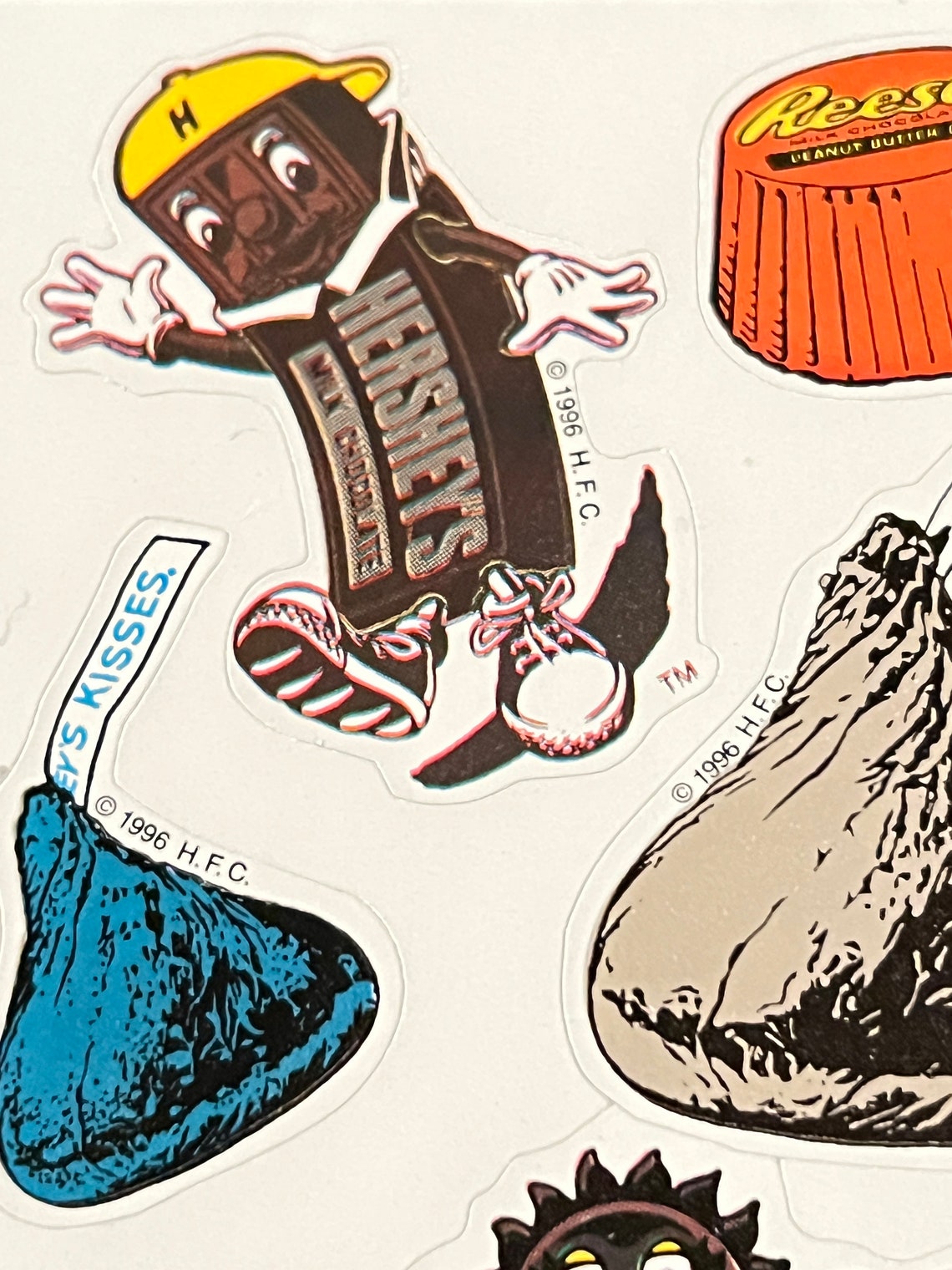 RARE Vintage HERSHEY CANDY Foil Stickers Reese’s Krackel Chocolate Bar ...