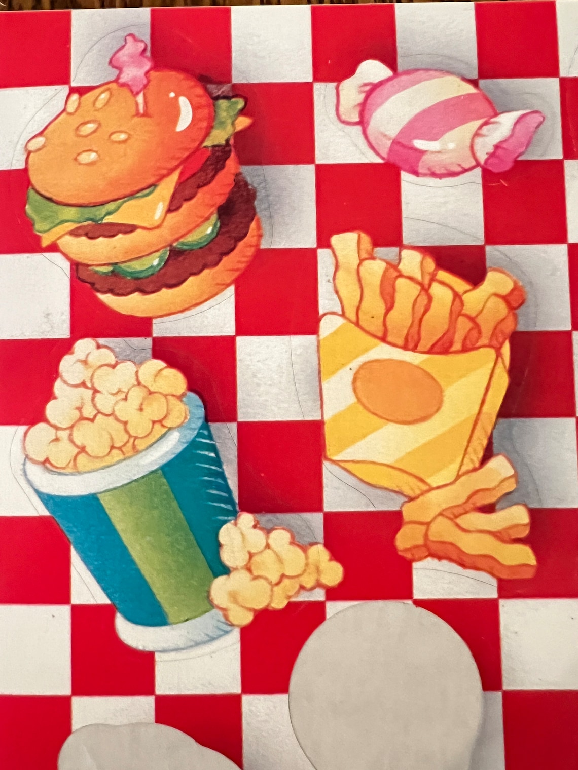 Very Rare Vintage AGC Stickers: Fast Food Hamburger Fries Sweets ...