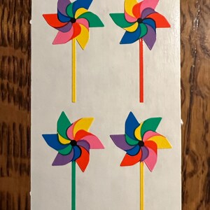 Carnival Rides Junk Food & Pinwheels Stickers Lot: Vintage - Etsy