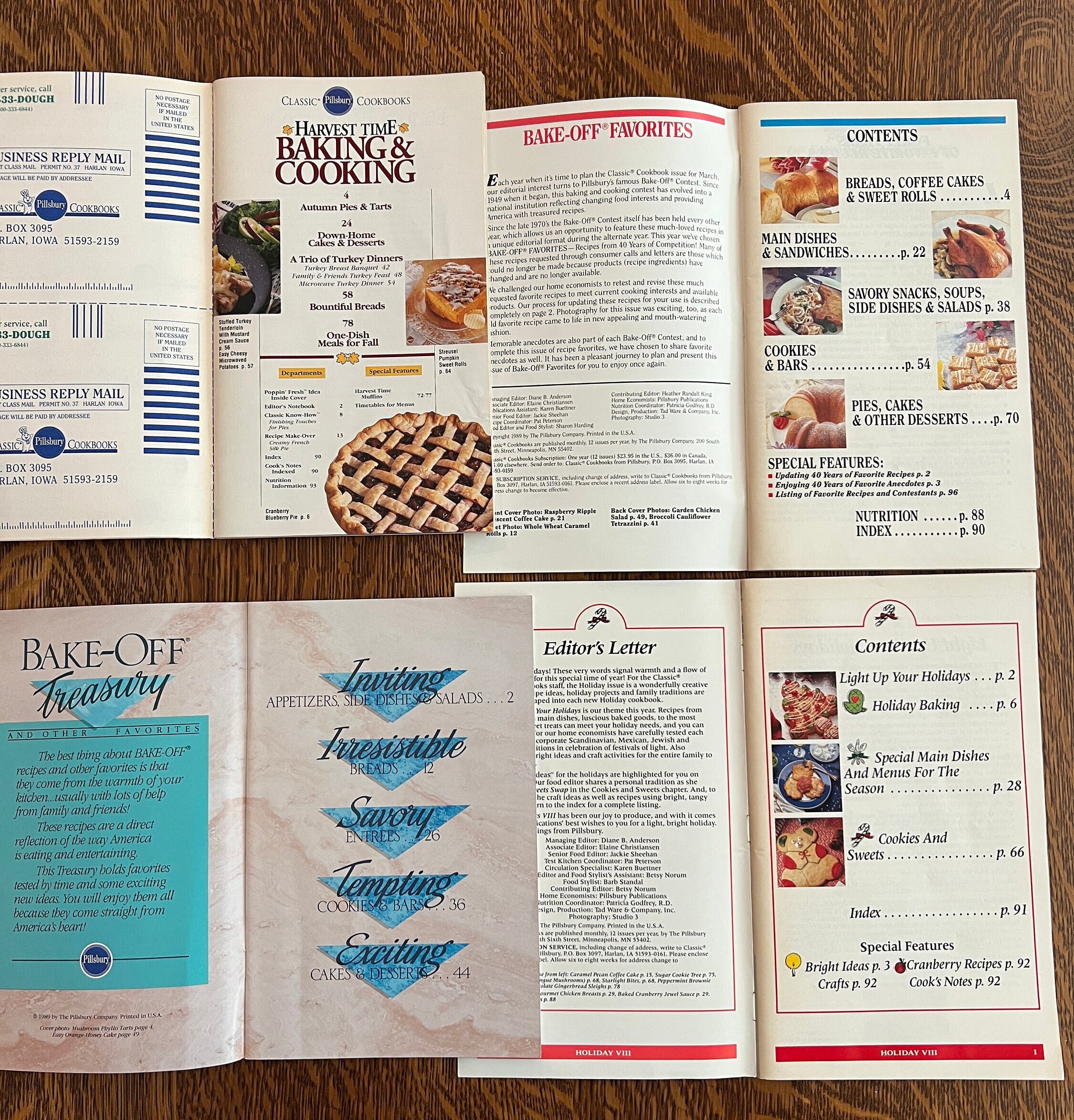 Vintage Pillsbury Classic Cookbooks: 1989-91, Harvest Time Baking ...