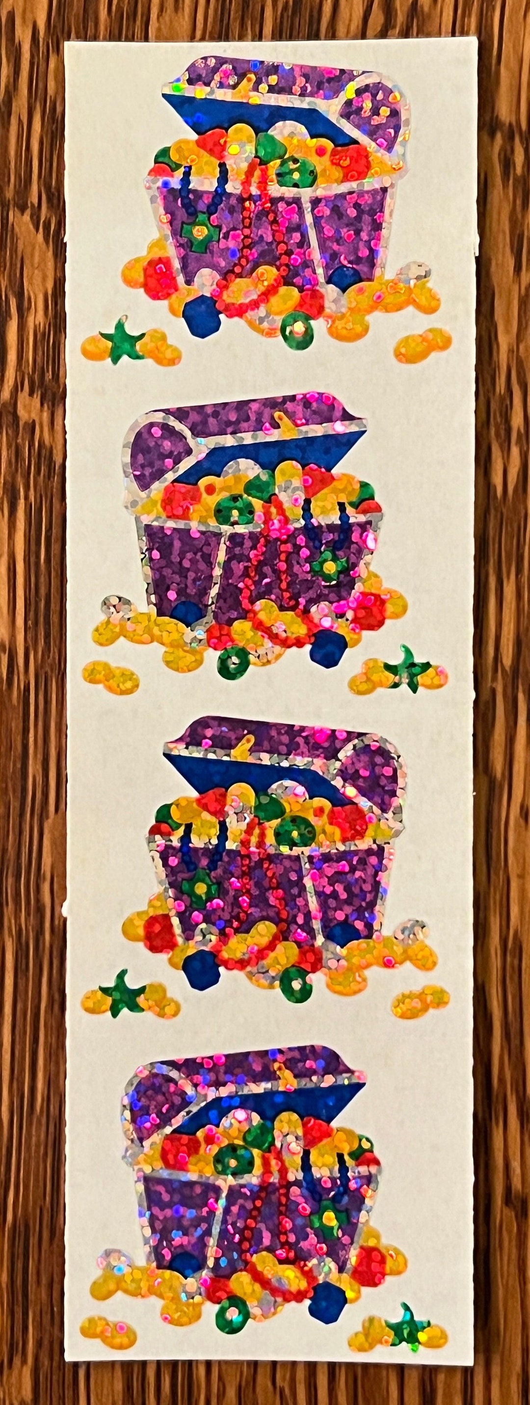 Prismatic Pirate Treasure Chest Stickers: Mrs. Grossman’s Vintage ...