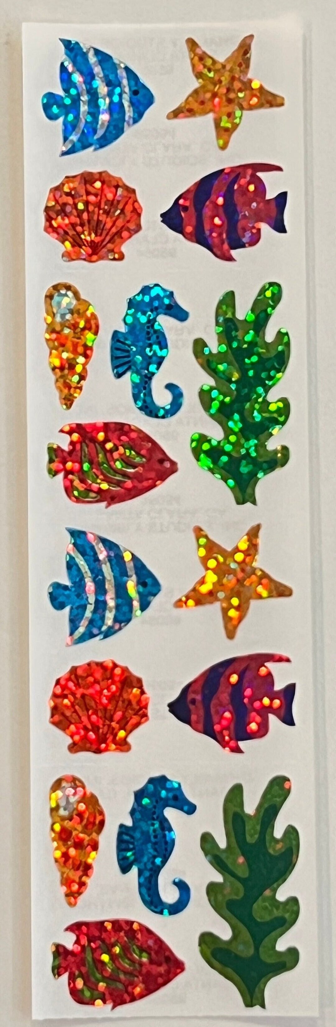 HTF Vintage Prismatic Hambly Sea Life Stickers: Collectible ...