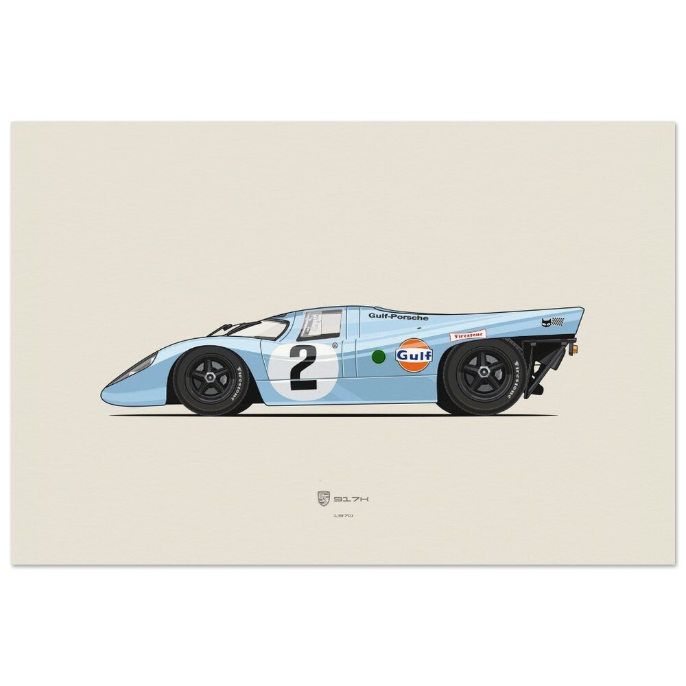 1970 Porsche 917K Fine Art Poster Museum Quality, Vintage Racing Car ...