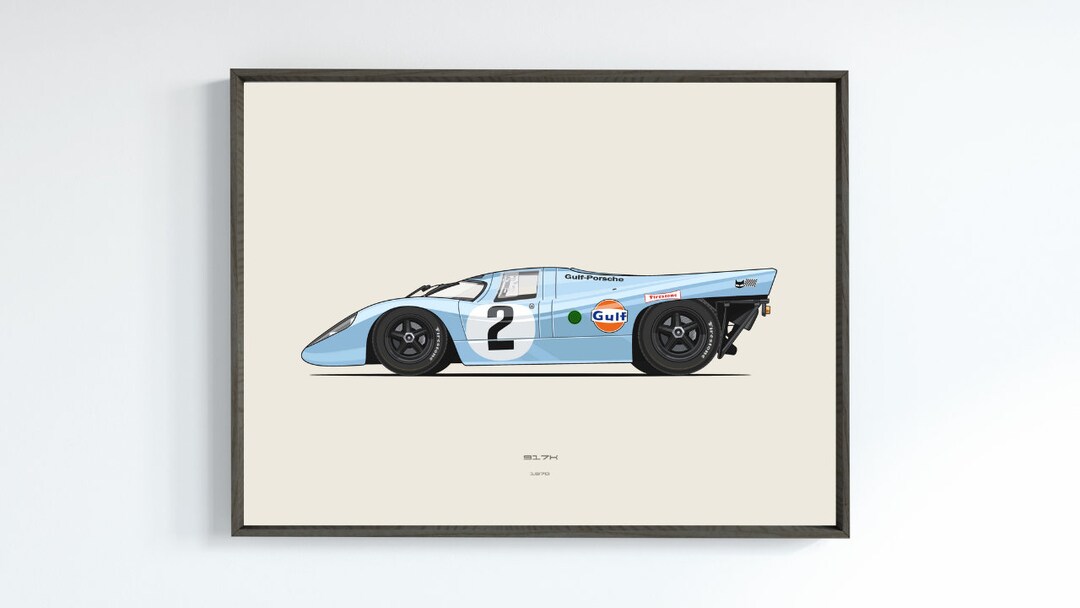 1970 Porsche 917K Fine Art Poster Museum Quality, Vintage Racing Car ...