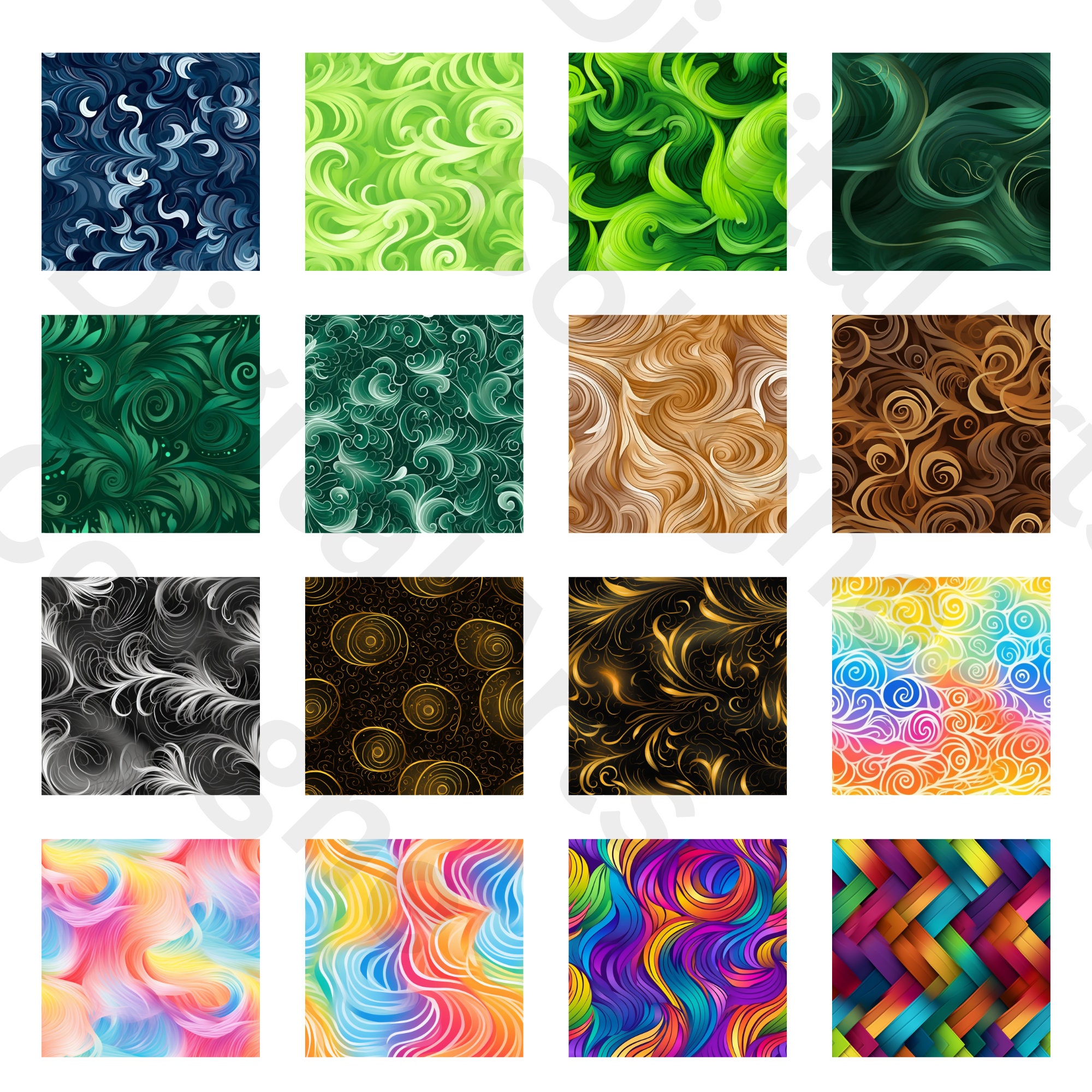 30 Swirl Patterns Seamless Textures Printable Patterns - Etsy