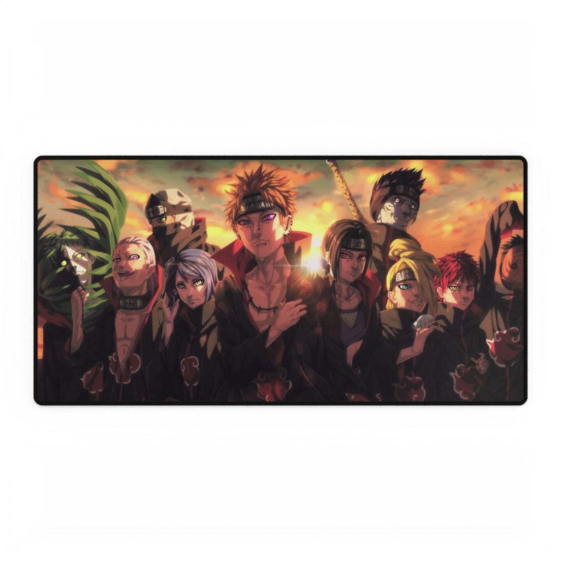 Akatski Naruto Gaming Desk Mat, Anime Mousepad for Gamers, Cool Desk ...