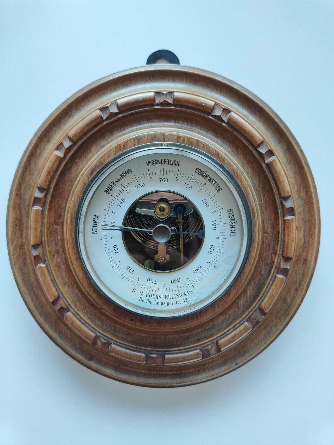 Vintage Aneroid Barometer H.O. Foersterling & Co (berlin) - Etsy