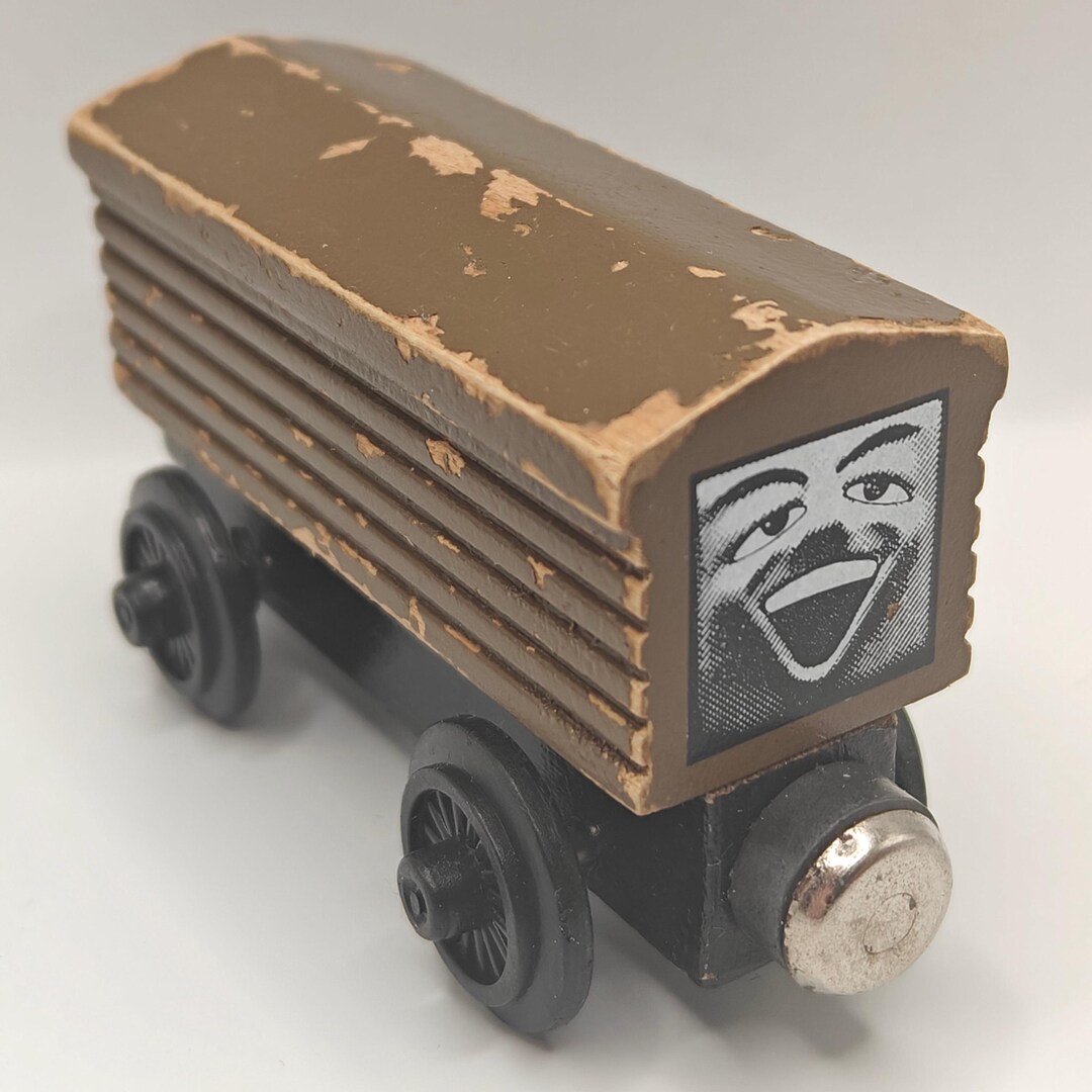 Troublesome Brakevan - Thomas & Friends Wooden Railway Early 1994 Brown ...