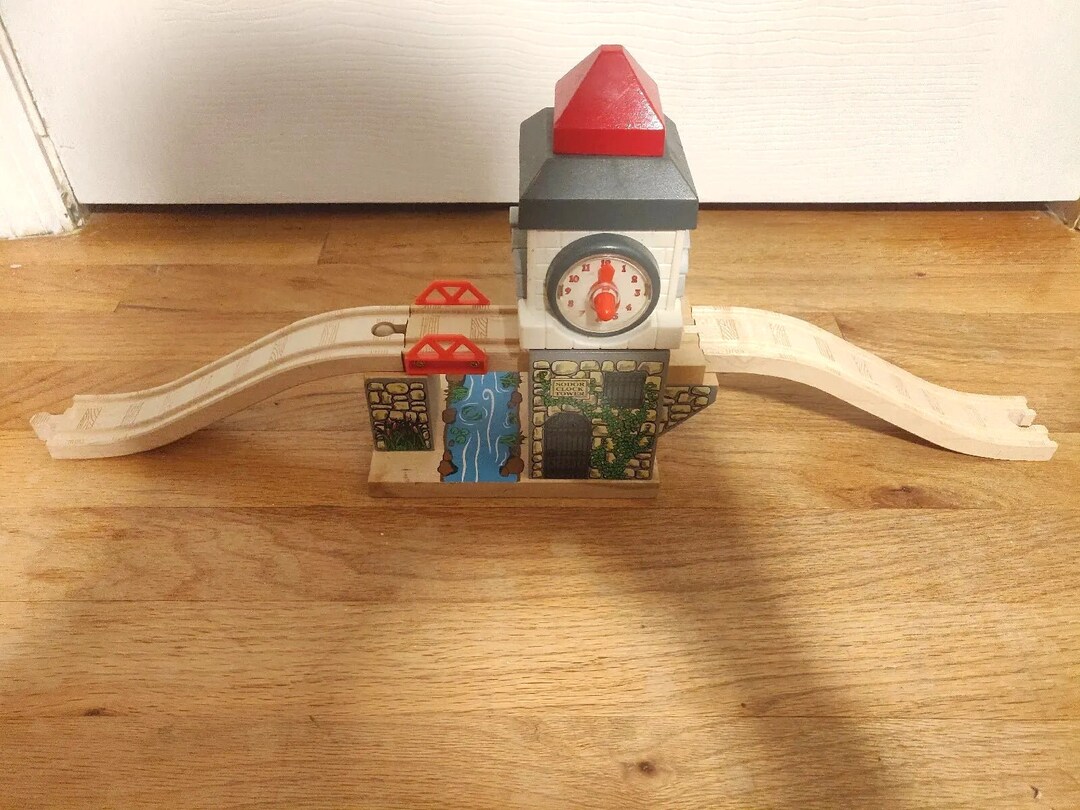 Clock Tower W/sloped Track Thomas & Friends Wooden Railway LC99359 2003 ...