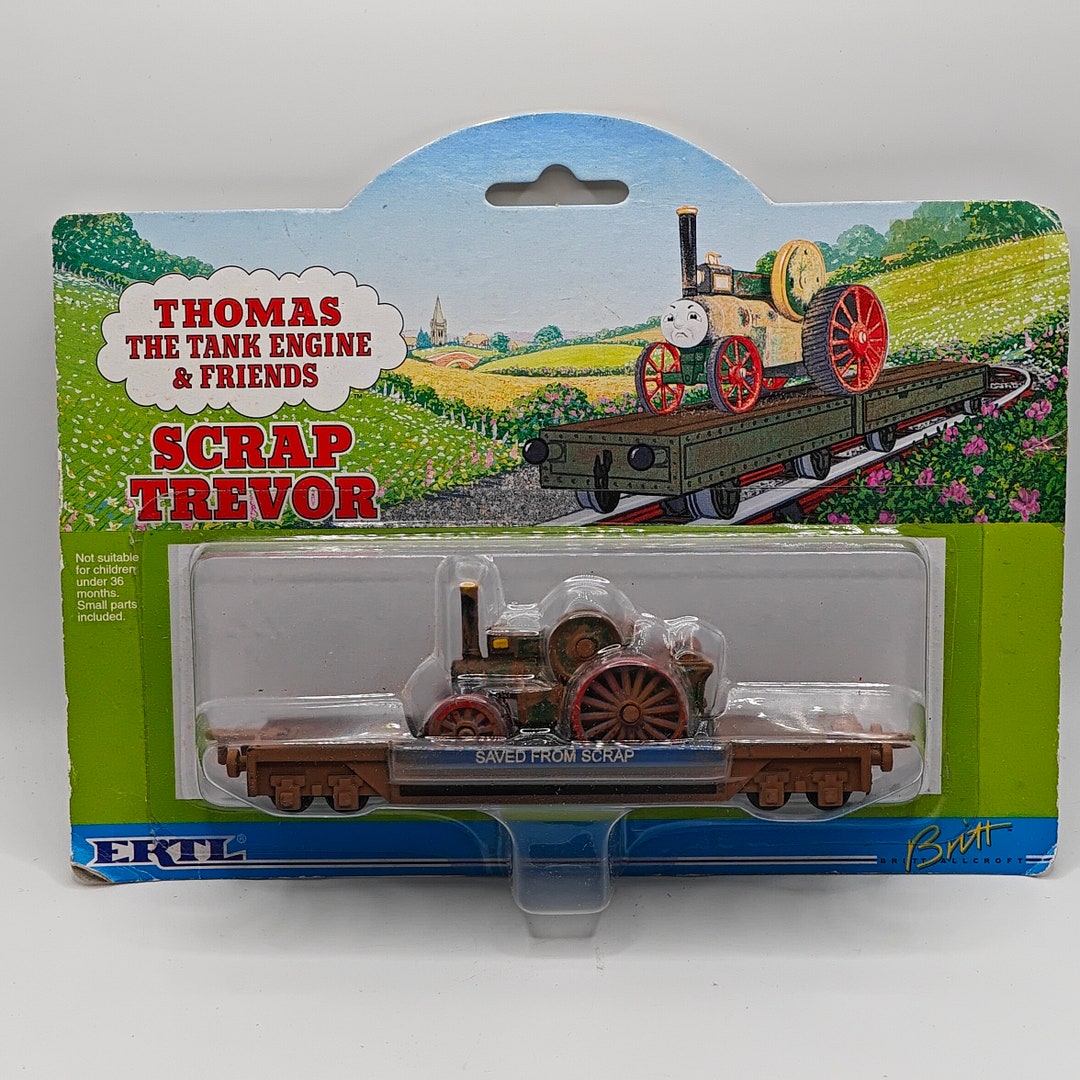 ERTL NEW in Box Scrap Trevor Thomas & Friends Metal Diecast Railway - Etsy