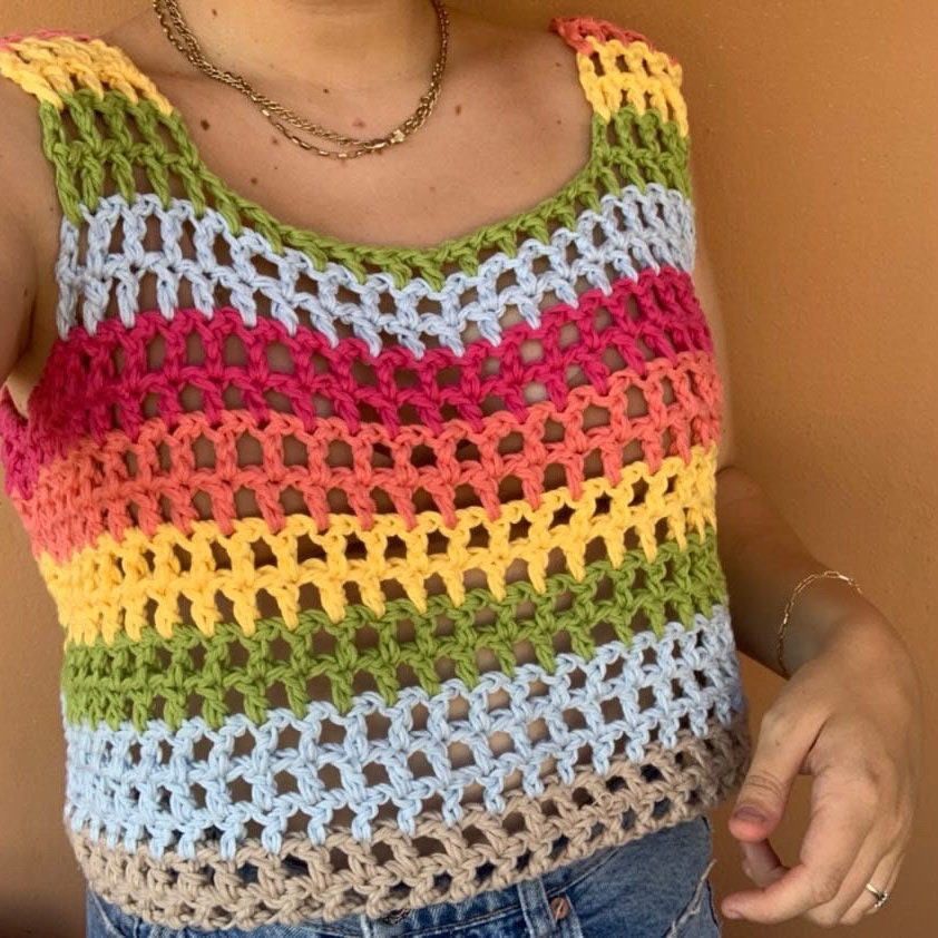 Capri Top Crochet Pattern pdf Beginner Friendly - Etsy