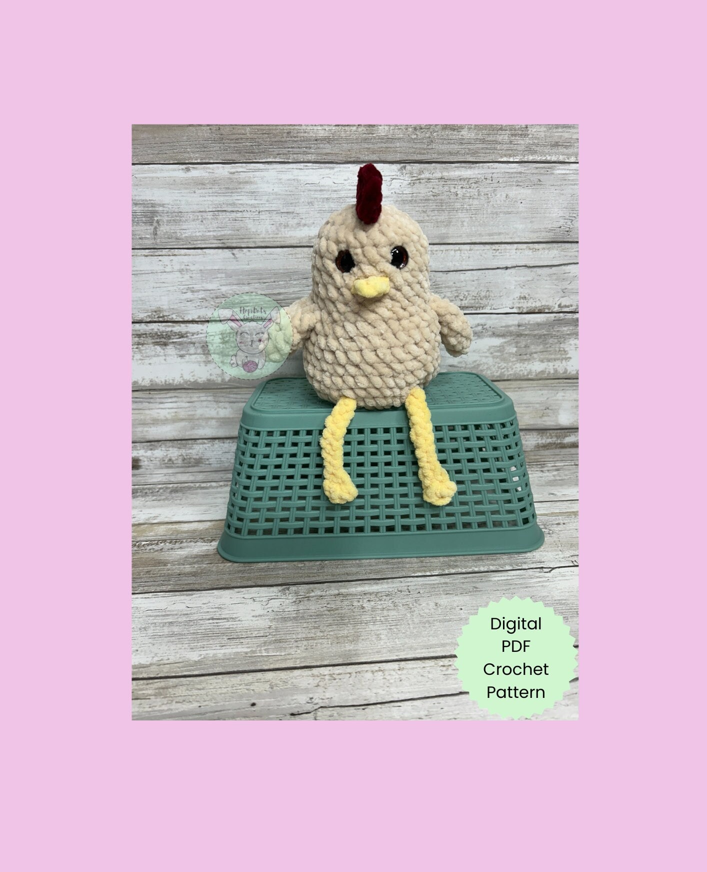Spud Buds Crochet Pattern Low Sew Cow and Pig, No Sew Chicken - Etsy