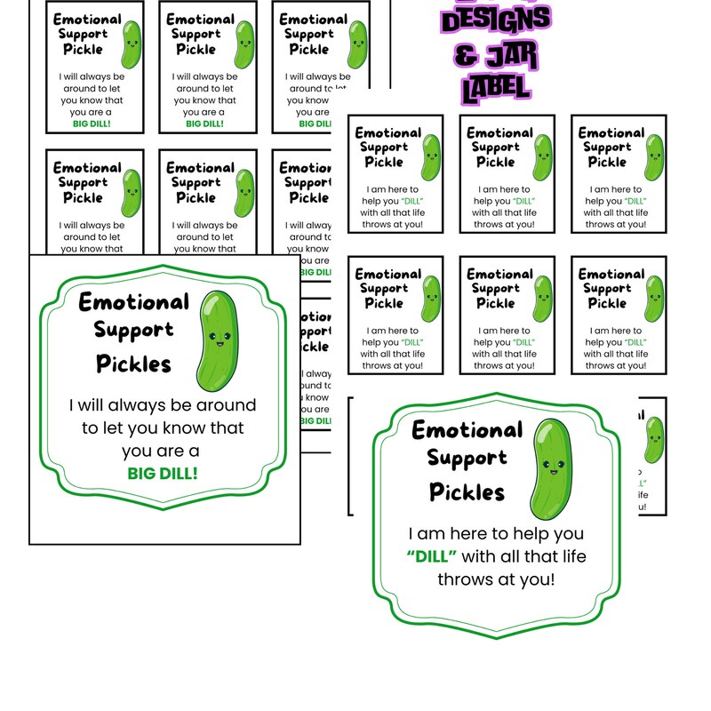Emotional Support Pickle - Etsy