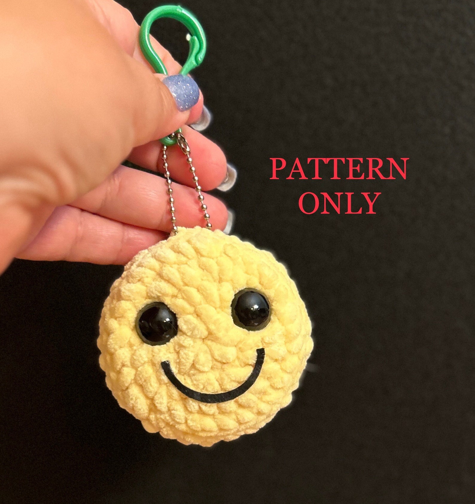 Smiley Face Crochet Pattern (3 SIZES Included) - Etsy