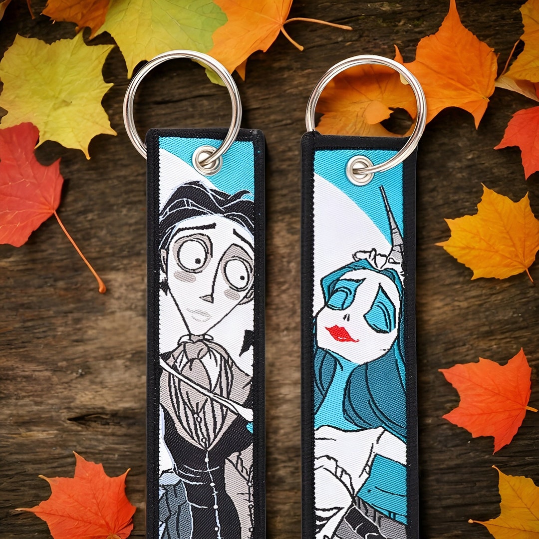 Tim Burton's Halloween Undead Bride Keychain JDM Key Tag - Etsy