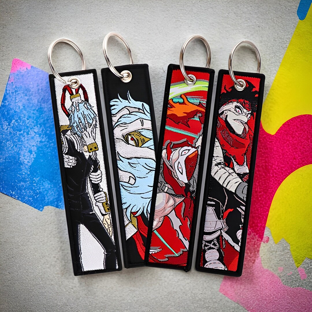 Tomura and Stain My Hero Inspired Anime Accessories Keychain - Etsy