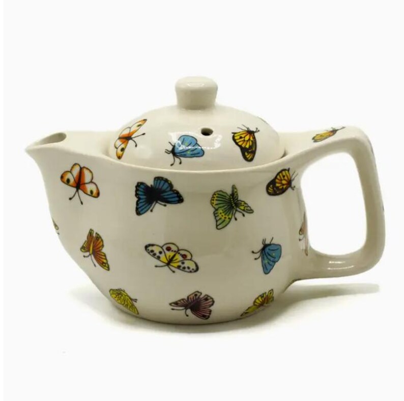 Tea Pot Butterfly Print - Etsy