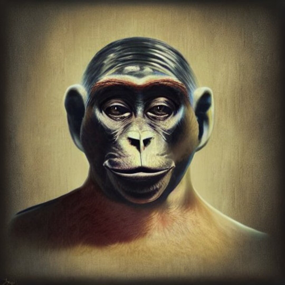 Ape Man, Digital AI Downloadable Print - Etsy