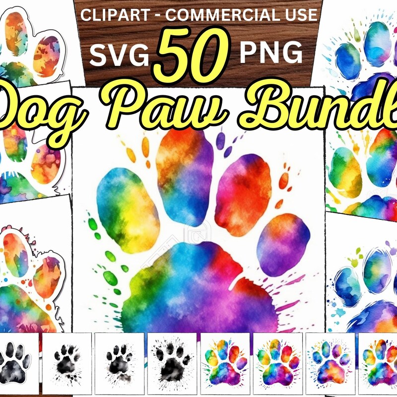 Dog Paw Svg - Etsy