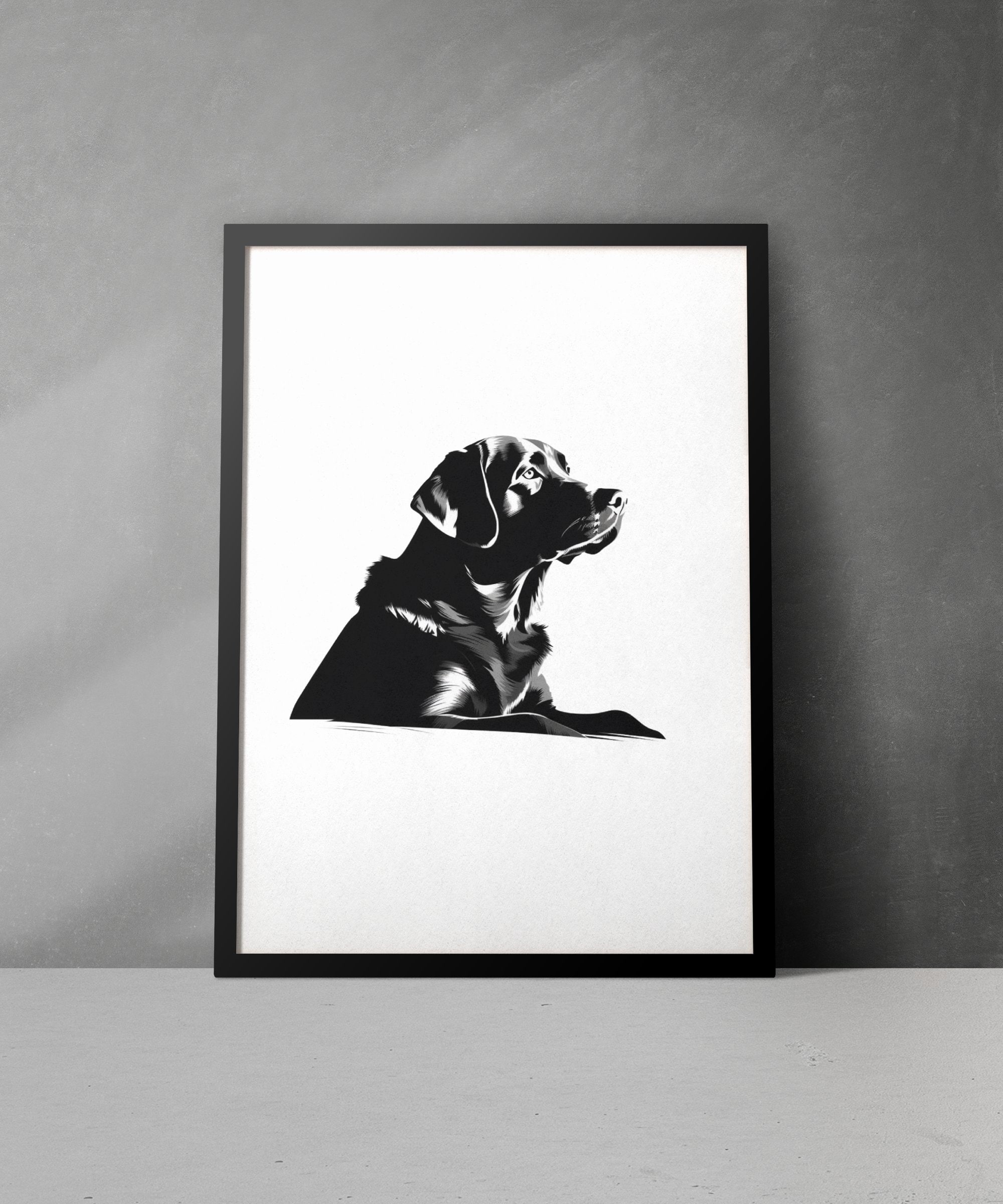 Labrador Retriever Dog SVG Silhouette for Commercial Use Digital File ...