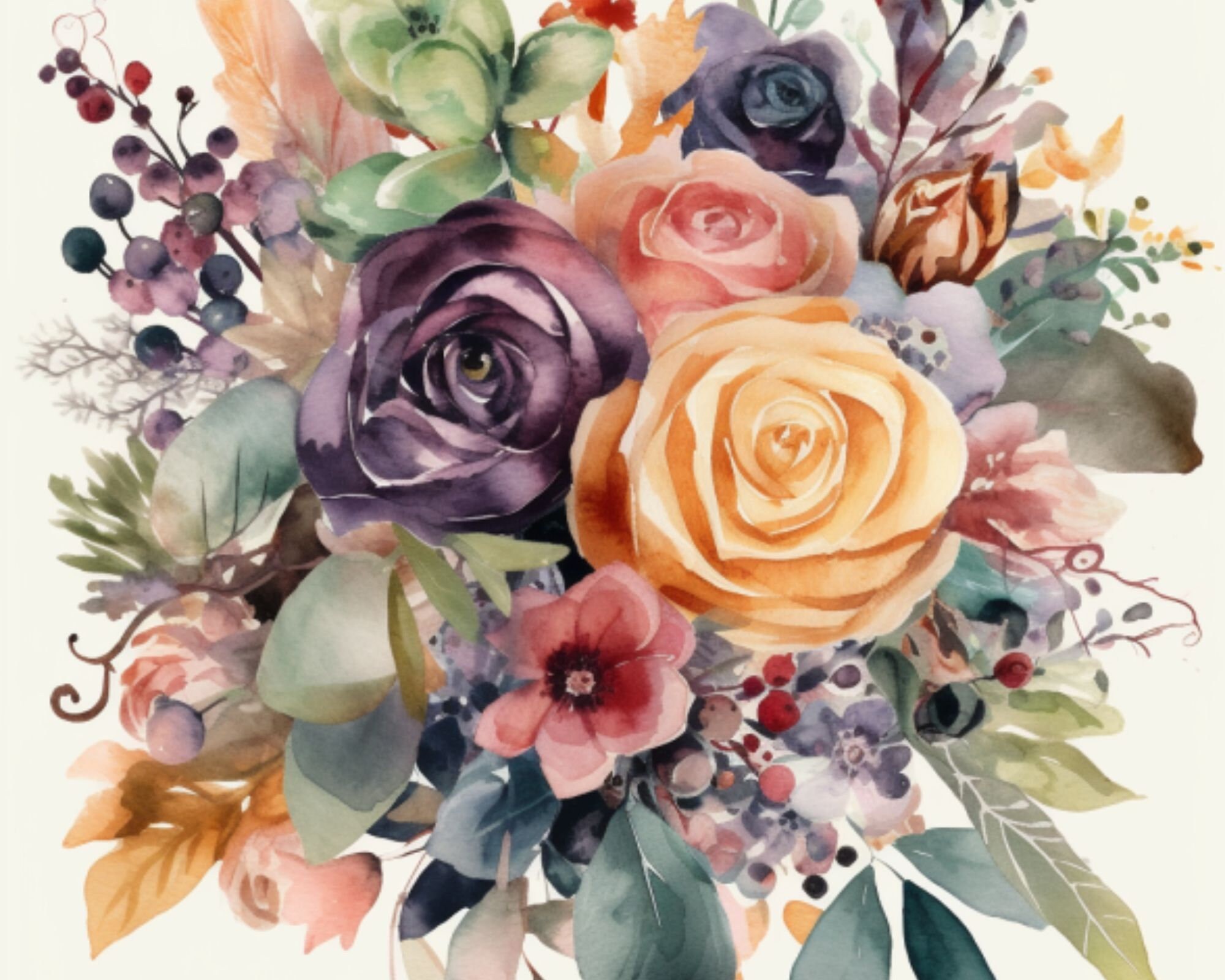 Watercolor Wedding GIGAPACK Clipart: 300 Designs for Digital - Etsy