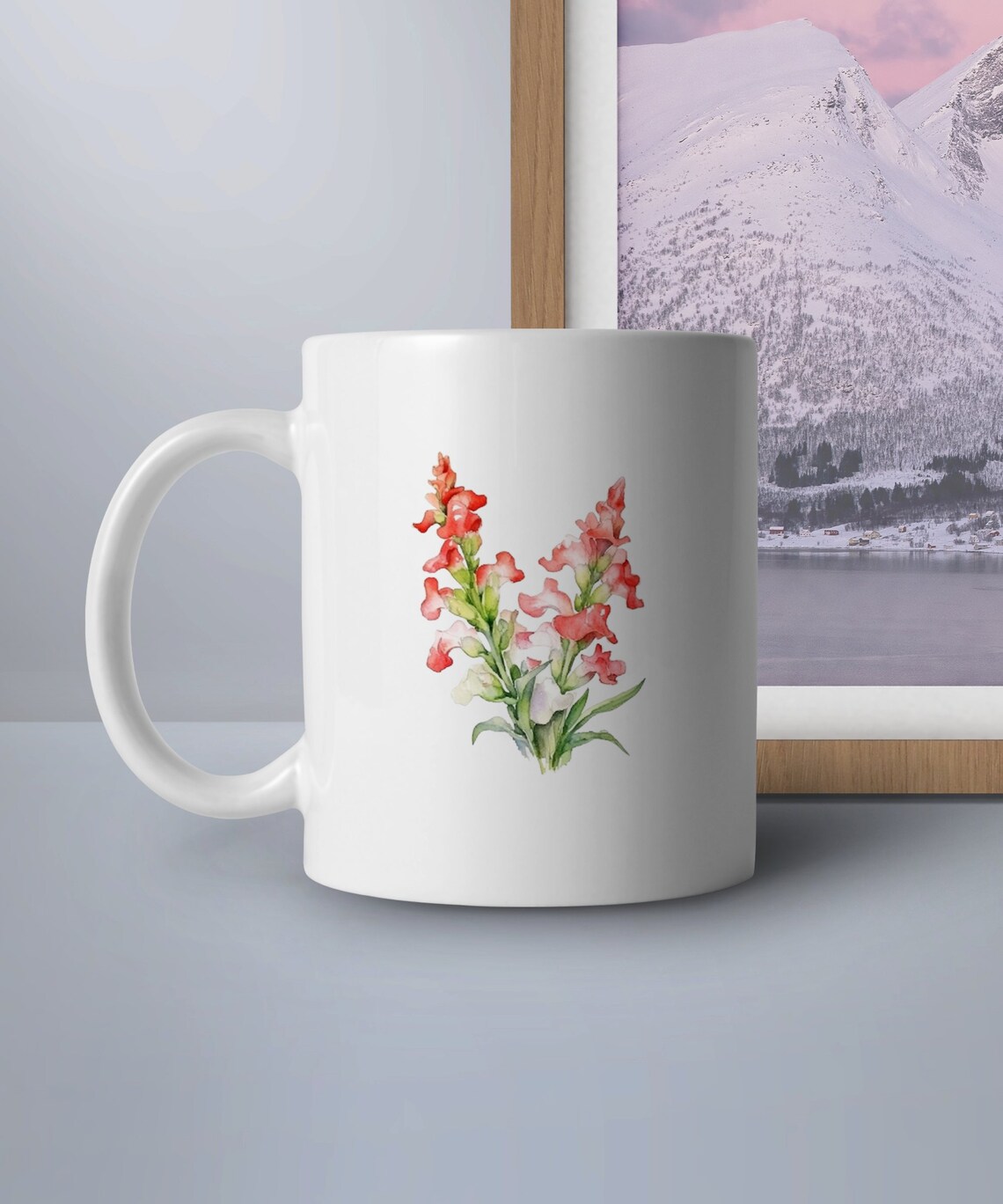 Watercolor Snapdragon SVG Flowers, PNG Floral Clipart for Commercial ...