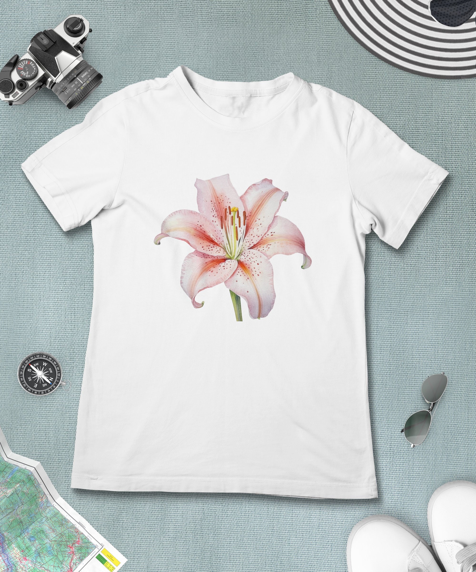 Watercolor Stargazer Lily SVG Flowers, PNG Floral Clipart for ...