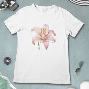 Watercolor Flowers Watercolor Stargazer Lily SVG Flowers, PNG Floral ...
