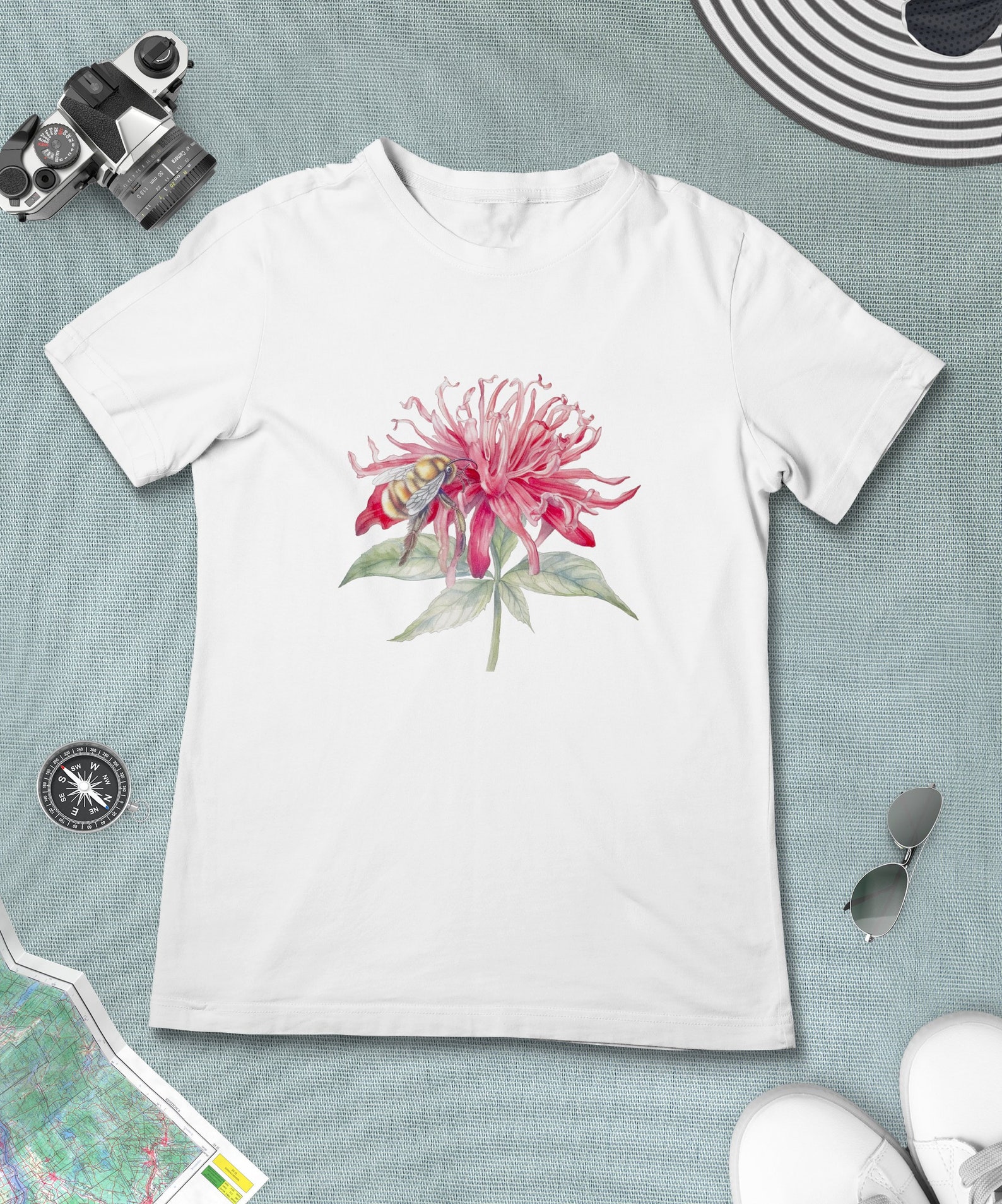 Watercolor Flowers - Watercolor Bee Balm- SVG Flowers, PNG Floral ...