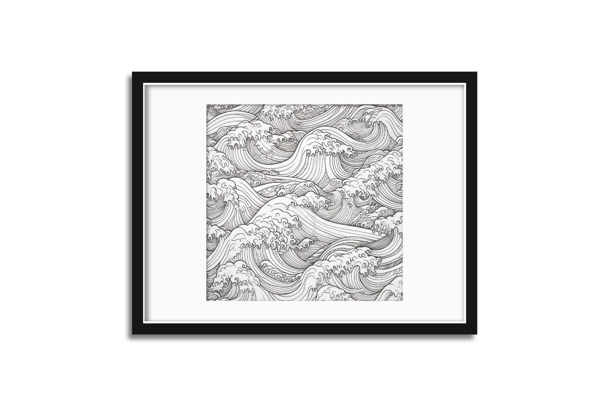 Waves Pattern - Coloring Page Digital File, Printable Coloring Page ...
