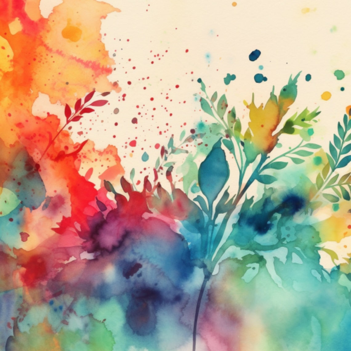 39 Watercolor Clipart Elements watercolor Splashes Clipart Commercial ...