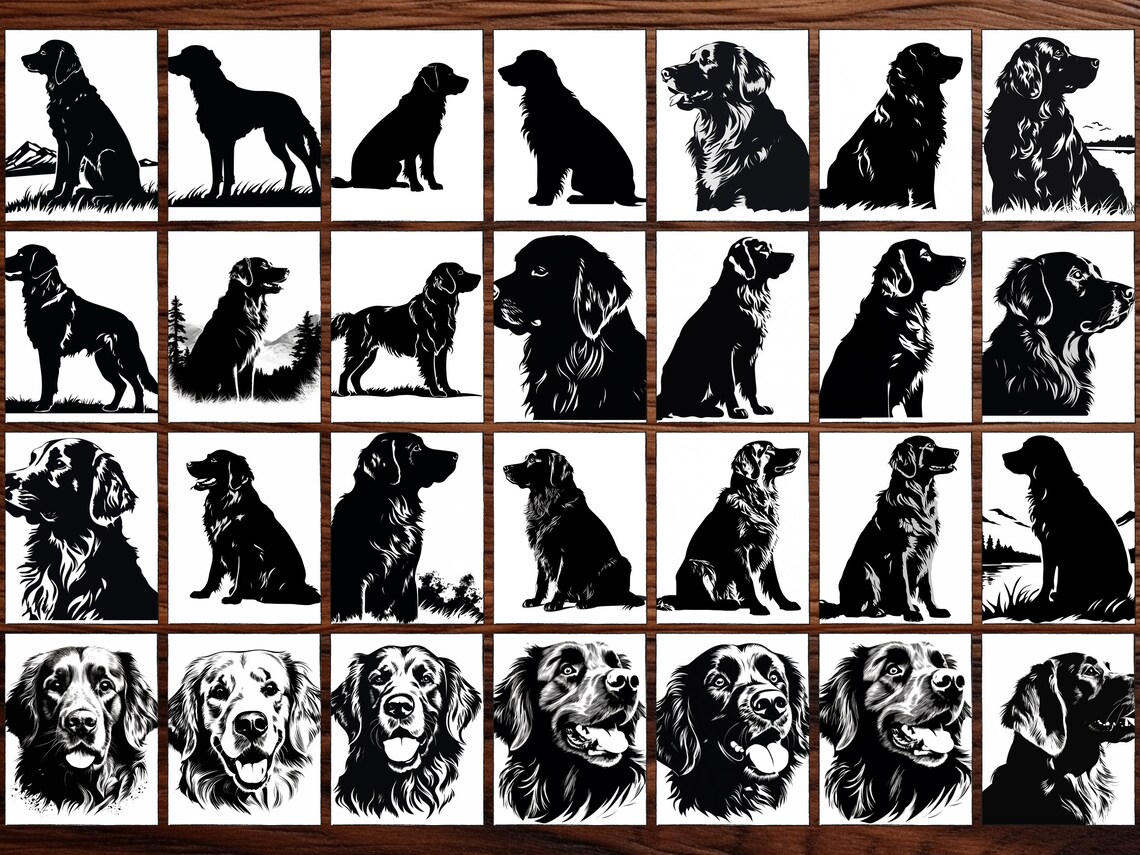 Golden Retriever SVG, Golden Retriever Clipart, Dog Cut Files ...