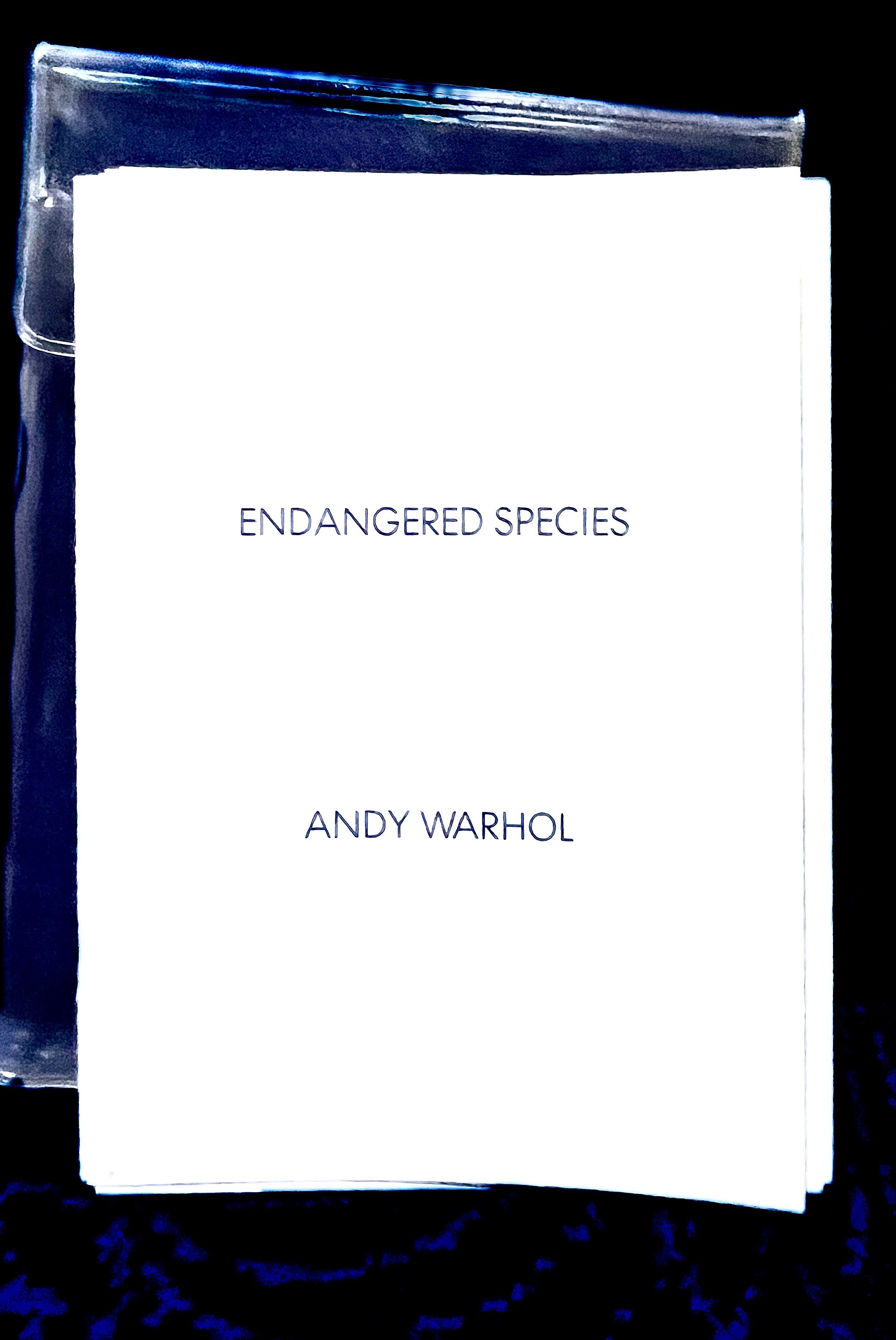 Andy WARHOL endangered Species Original Brochure - Etsy