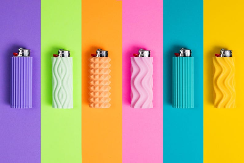 Studded BIC Lighter Case | Spiky Lighter Cover | Y2K Lighter Accessory ...