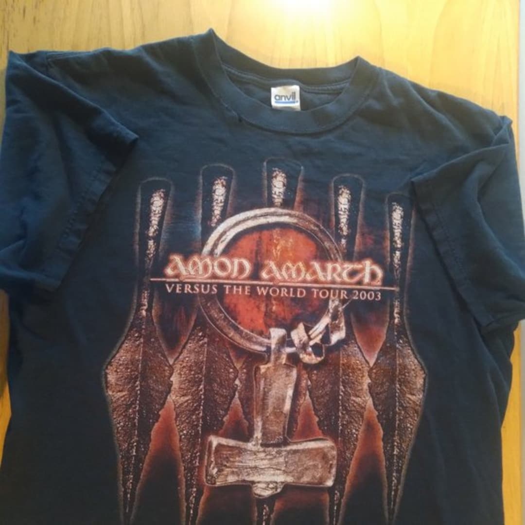 Vintage Amon Amarth Versus the World Tour 2003 T-shirt - Etsy