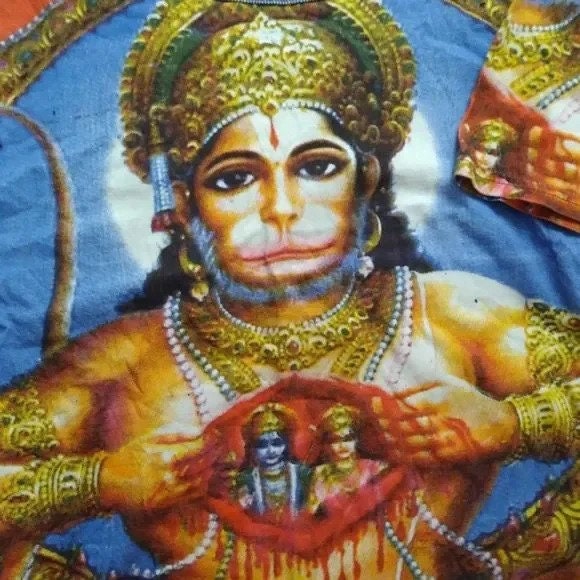 Vintage 90s Hindu God Hanuman Monkey Man AOP T-shirt - Etsy