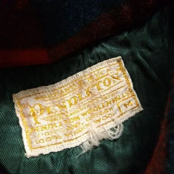 Vintage 70s Pendleton Wool Flannel Button Down Shirt … - Gem