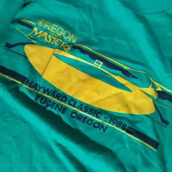 Vintage 80s Oregon Track Club Masters Hayward Classic… - Gem