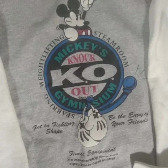 RARE Vintage 90s Disney Mickey Mouse Knock Out Gymnas… - Gem