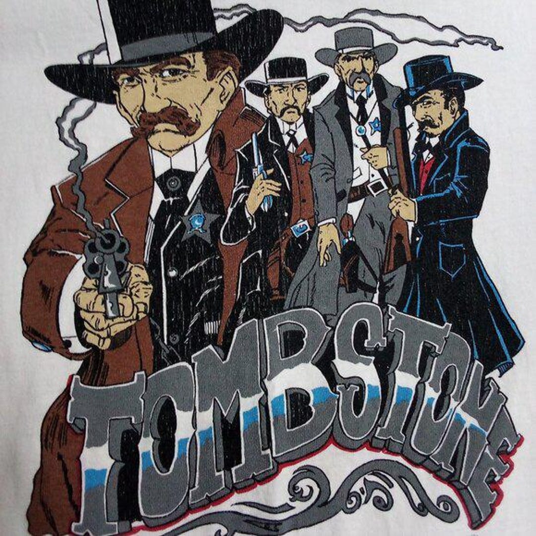 Vintage Tombstone TV Show Illustration T-shirt - Etsy