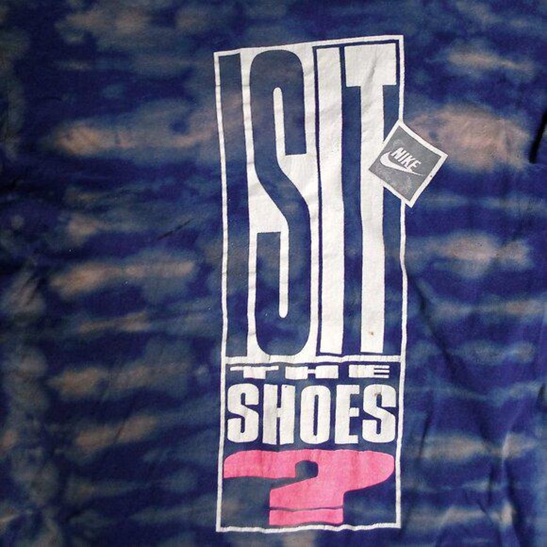 Vintage 90s Nike is It the Shoes? Spike Lee Reverse Dye T-shirt - Etsy