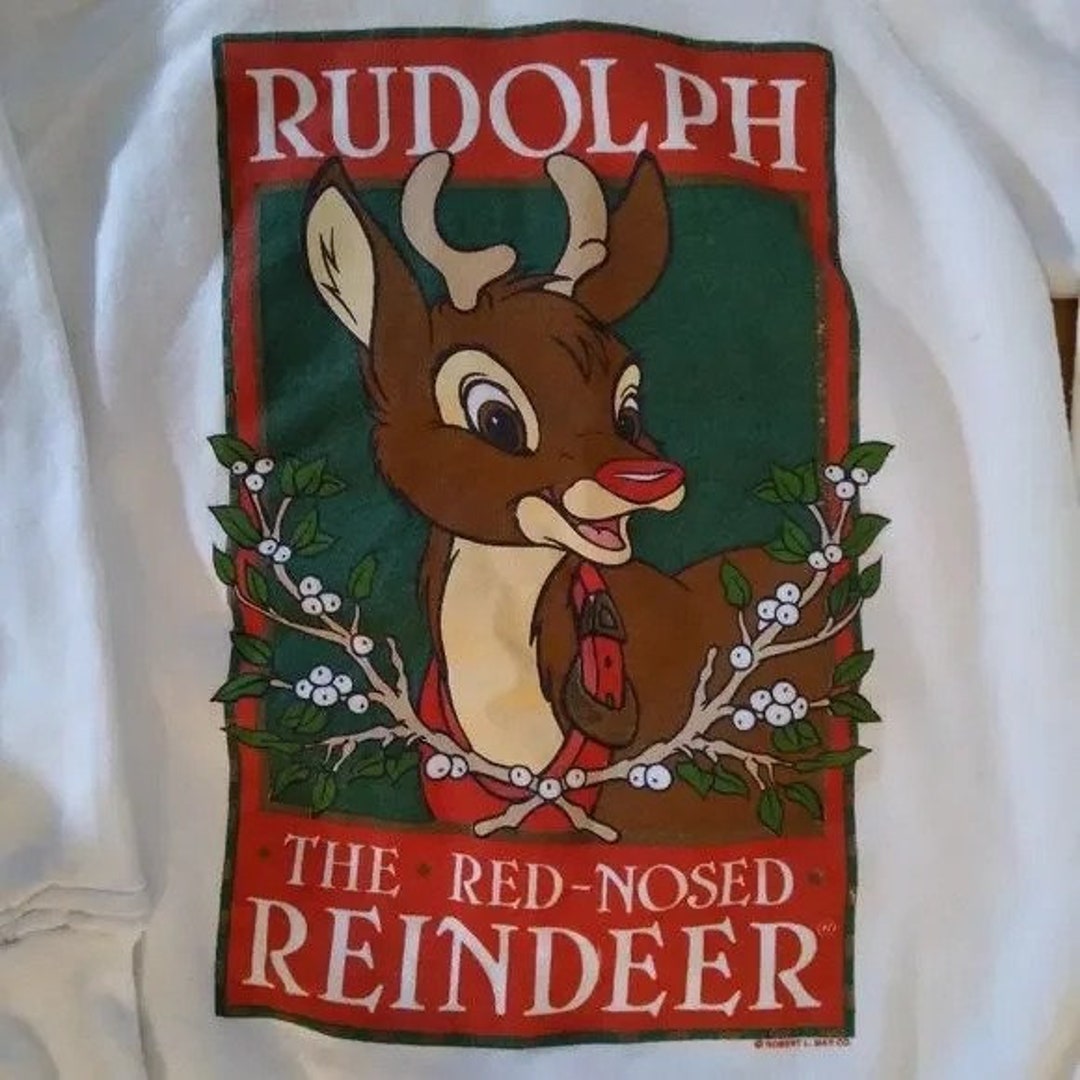 Vintage Rudolph the Red-nosed Reindeer Crewneck Sweatshirt - Etsy
