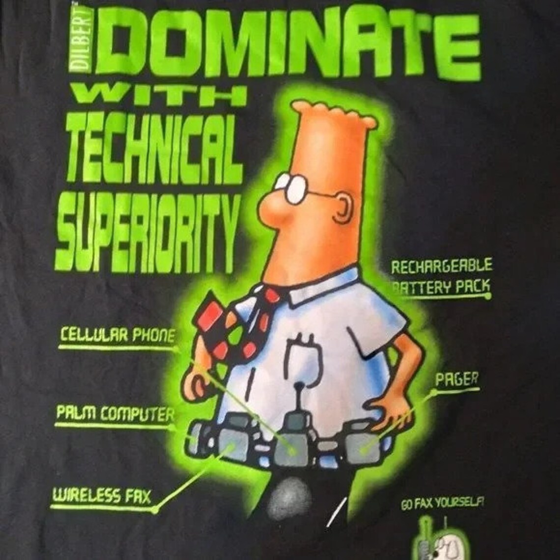 Vintage 90s Dilbert I Dominate With Technical Superiority T-shirt - Etsy
